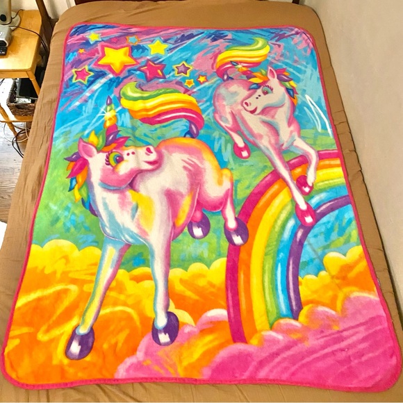 Lisa Frank | Bedding | Lisa Frank Markie And Celeste Unicorns Throw ...